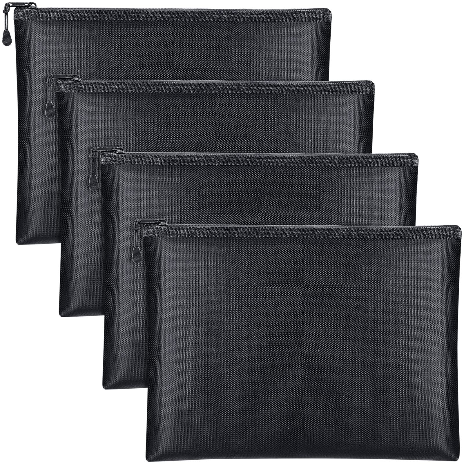 4 Pack Fireproof Document Bags 13.4 x 9.4 Inch Waterproof and Fireproof ...