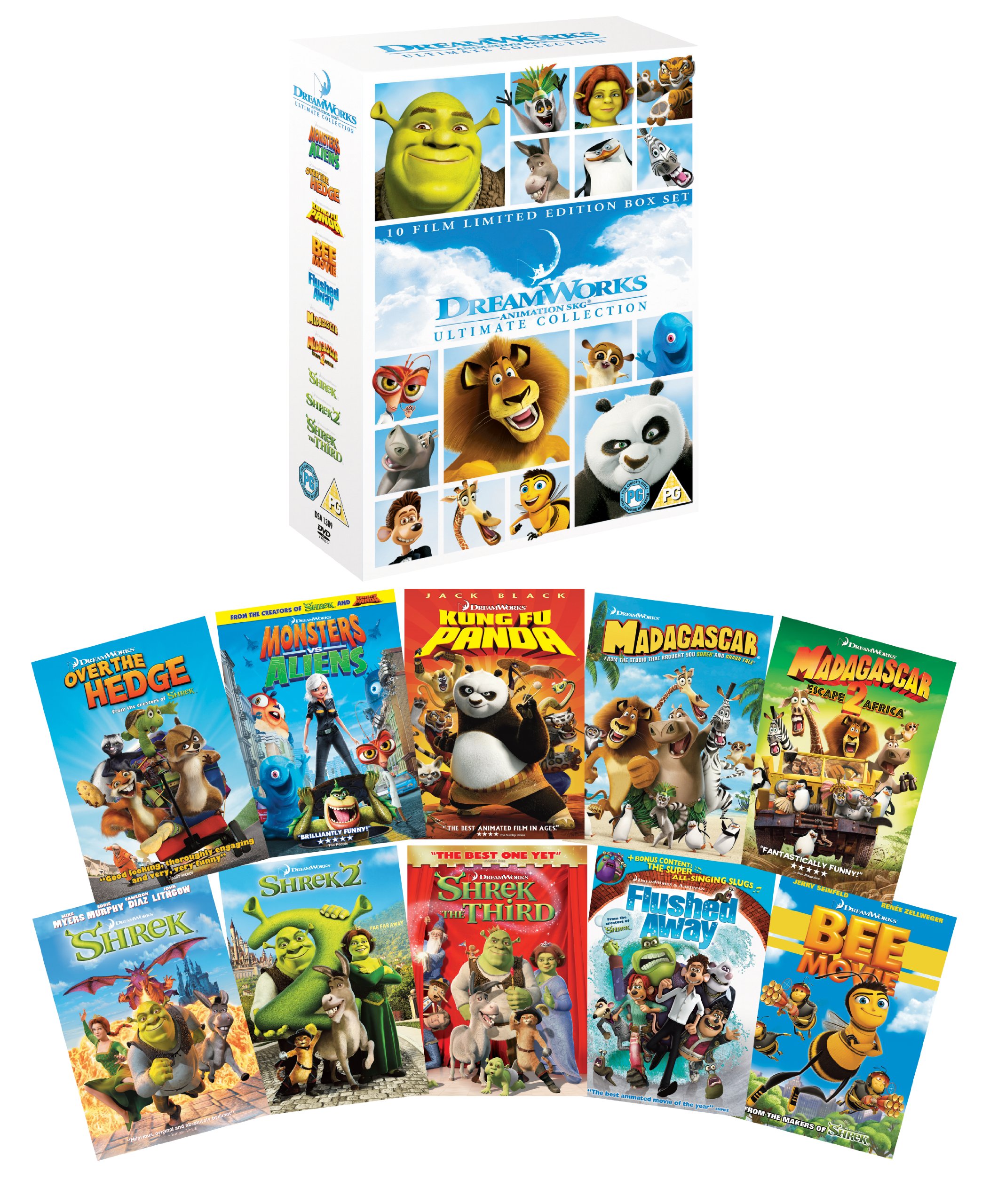 DreamWorks Animation Collection (10 Disc Box Set) [DVD] on Galleon Philippines