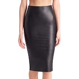 commando Women's Perfect Patent Midi Skirt at Amazon Women’s Clothing store