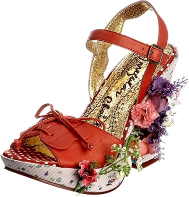 Irregular Choice Women's Partridge Pea Red Wedges 3057-17B 5 UK, 38 EU ...