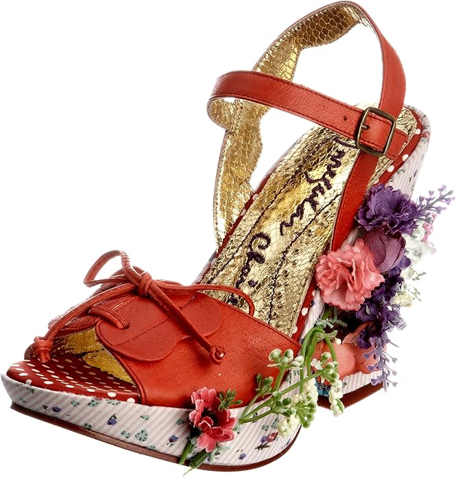 Irregular Choice Women's Partridge Pea Red Wedges 3057-17B 5 UK, 38 EU ...