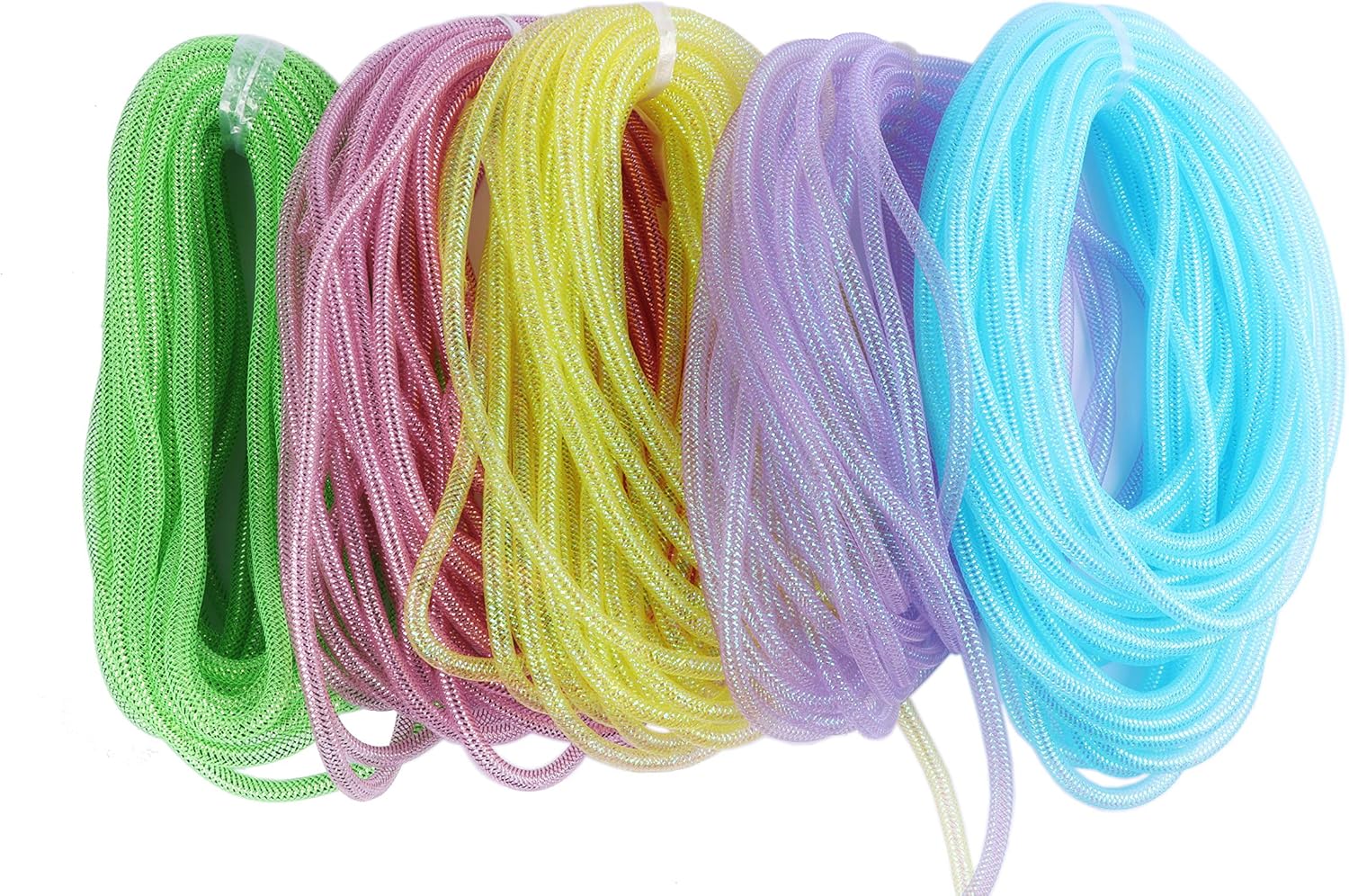 Amazon.com: YYCRAFT 75 Yards Mesh Tube for Craft Deco Flex for Wreaths ...