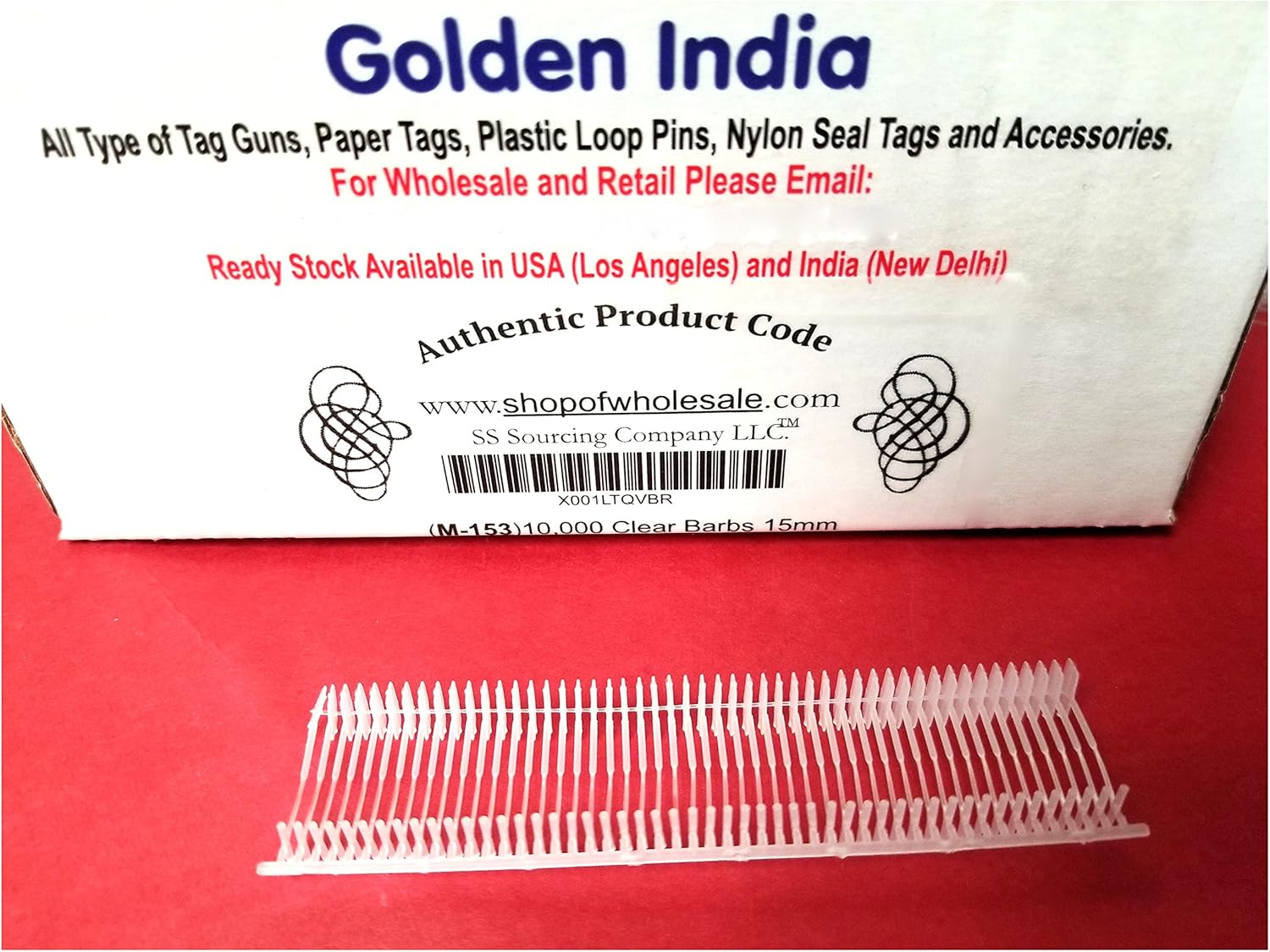 Amazon.com : 1000 Clear Tag Gun Barbs Fasteners Standard Price Labels ...