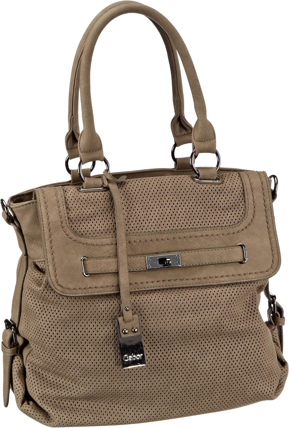 Gabor VERENA Handtasche, beige 6669 24, Damen Bowlingtaschen, Braun ...