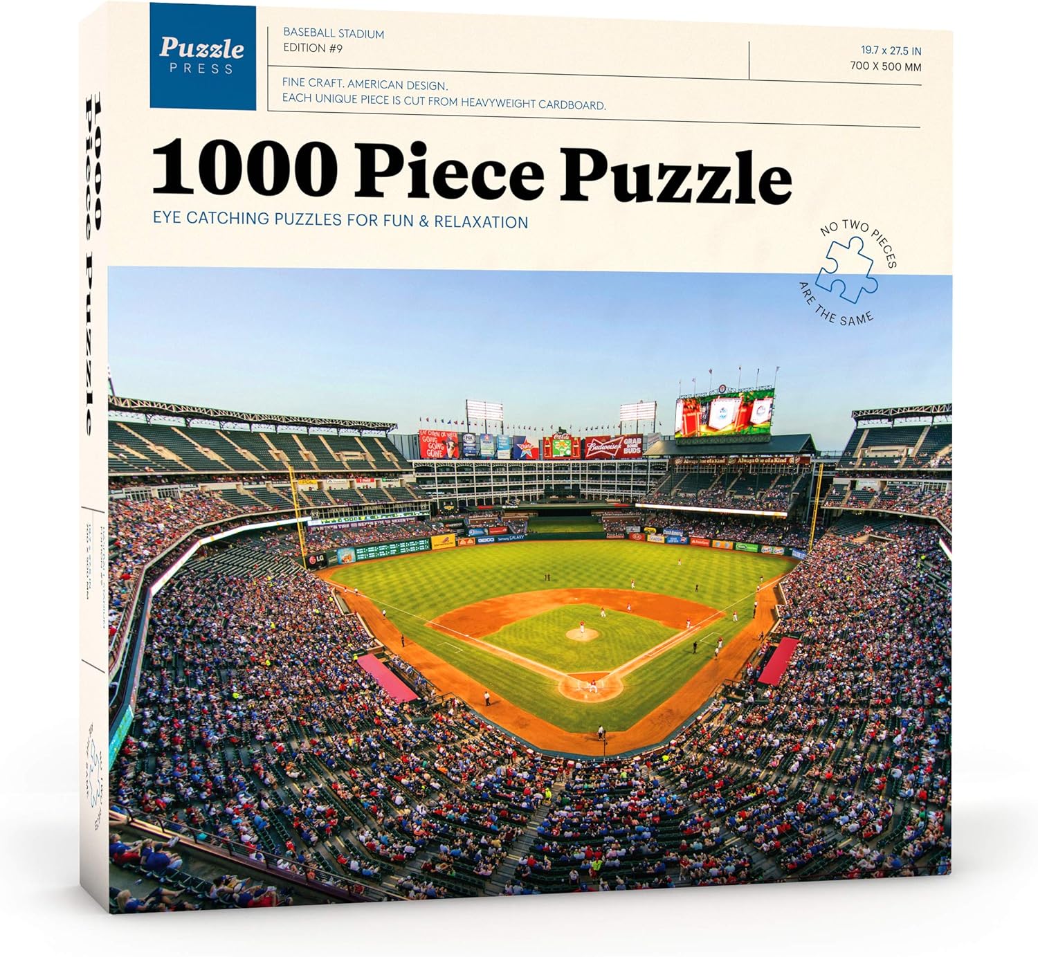 Amazon.com: Puzzle Press | Baseball Puzzle 1000 Piece Adult Jigsaw ...