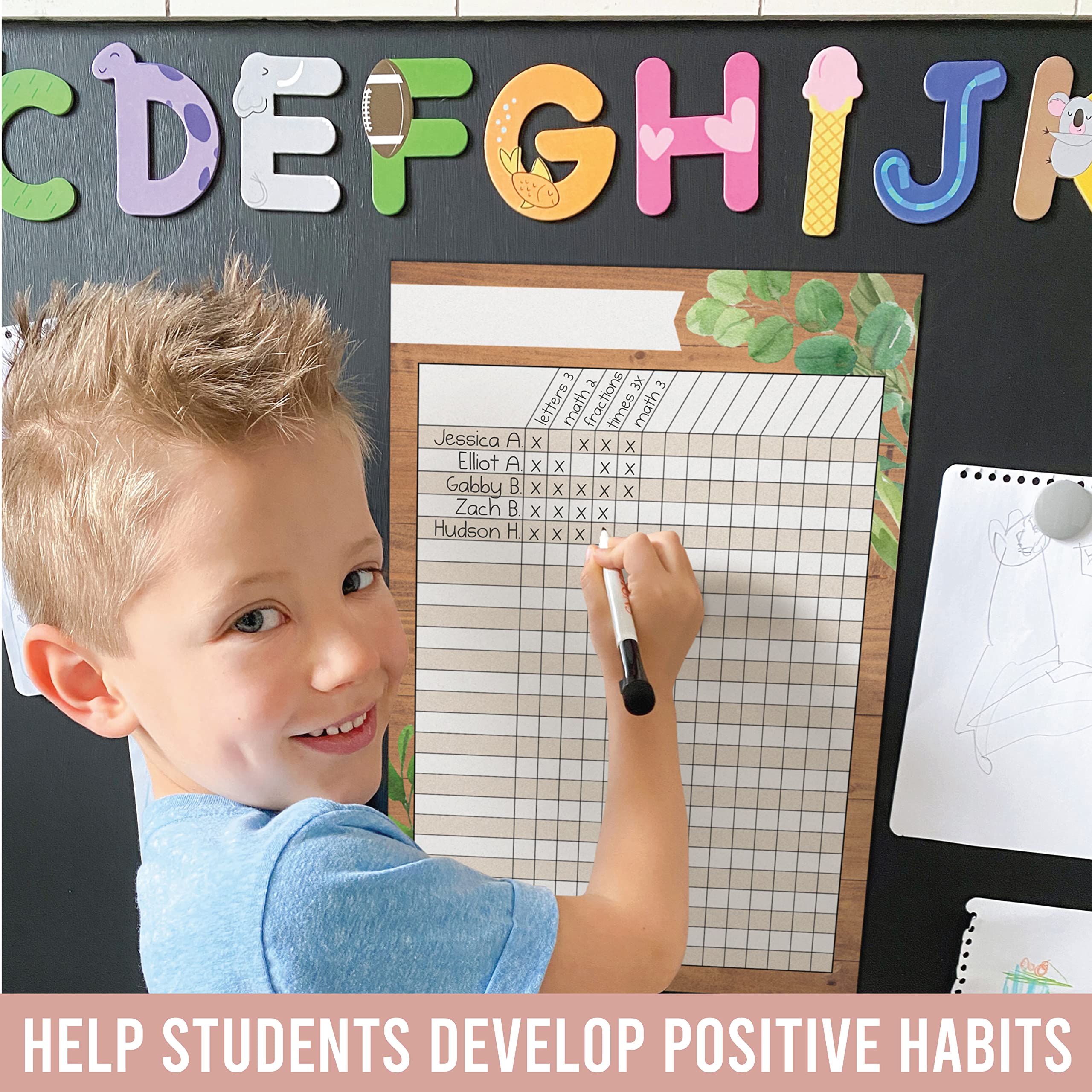 Mua Hadley Designs 4 Farmhouse Data Charts Classroom Incentive Chart ...