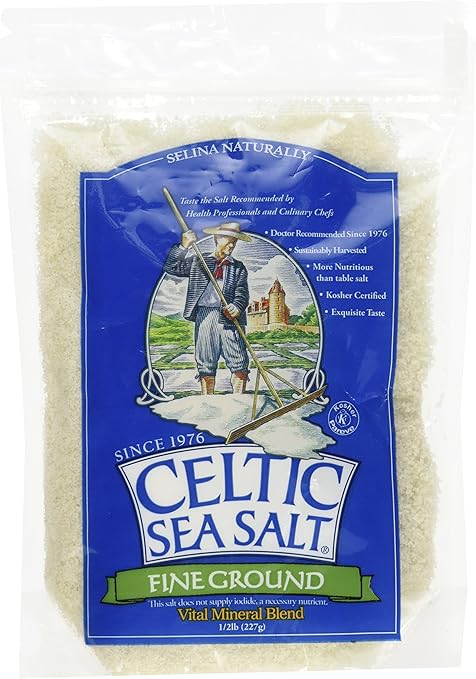 Celtic Sea Salt, Vitamin Mineral Blend (Fine Ground Celtic) 1/2 lb ...