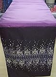 Table Runner - Bed Runner - Purple - Thai Silk & Cotton - Hand Made ...