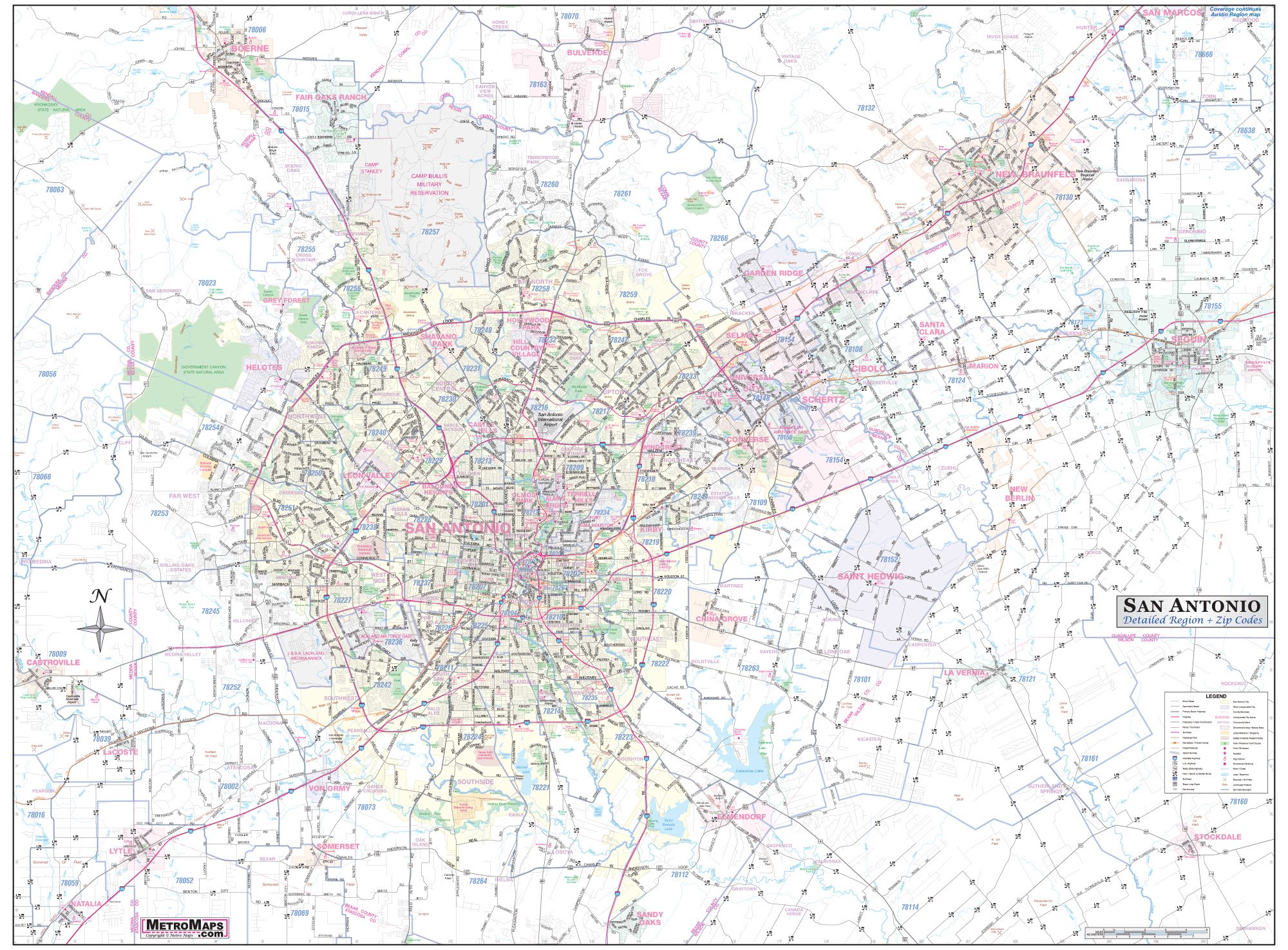 27 San Antonio Zip Codes Map - Online Map Around The World