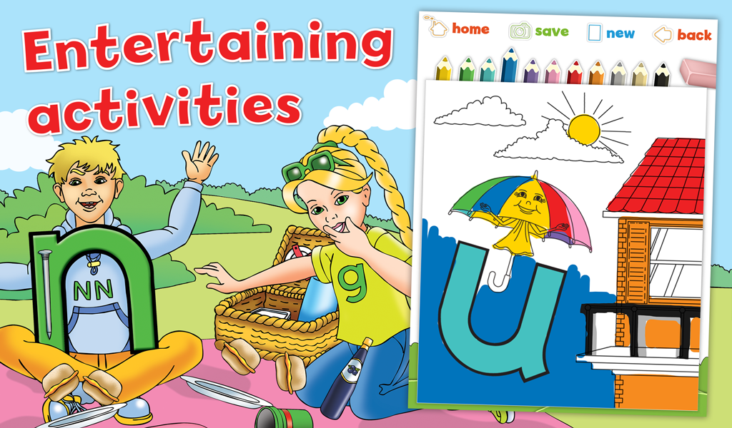 Letterland Stories: Talking Tess, Uppy Umbrella & Vicky Violet ...