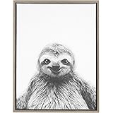 Amazon.com: Kate and Laurel Sylvie Raccoon Black and White Portrait ...