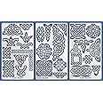 Amazon.com: Aleks Melnyk #37 Metal Journal Stencils/Celtic Knot/Wicca ...