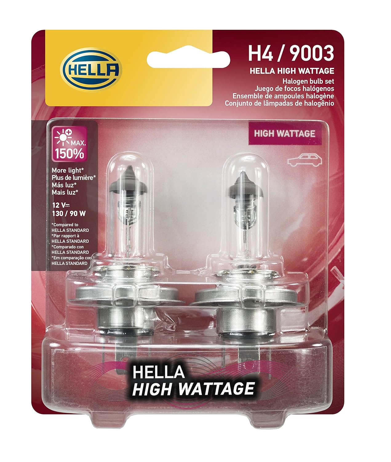 Hella - Juego de focos halógenos, Alto voltage - 30/90W, Twin Blister ...
