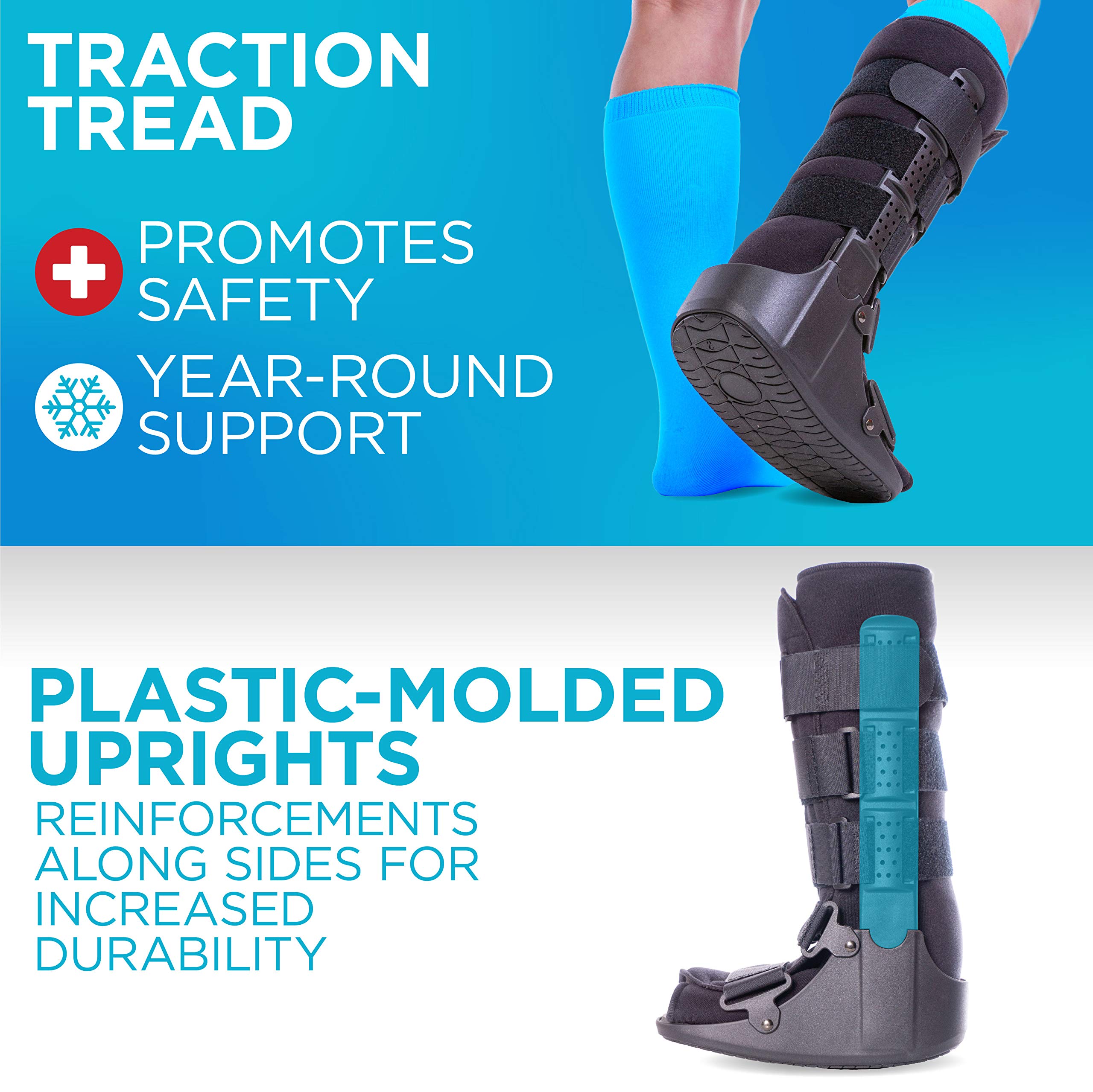 Mua BraceAbility Tall Pneumatic Walking Boot | Orthopedic CAM Air ...