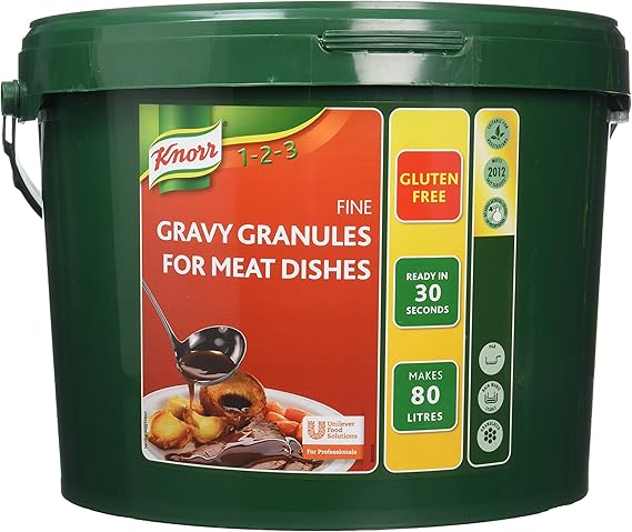 Knorr Gluten Free Gravy Granules for Meat Dishes, 80 L: Amazon.co.uk ...