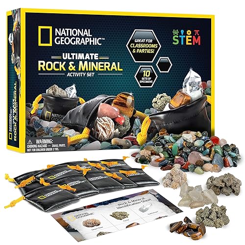 NATIONAL GEOGRAPHIC Kids Rock Collection – 1.25 Lb Assorted Rocks ...