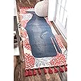 Amazon.com: nuLOOM Thomas Paul Flatweave Cotton Whale Runner Rug, 2' 6 ...
