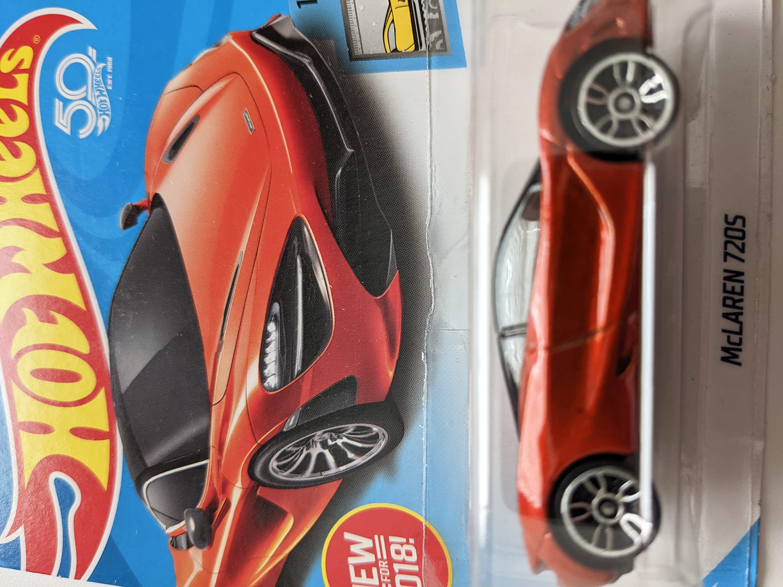 Mua Hotwheels McLaren 720S, 2018 50th Anniversary Card in Orange Color ...