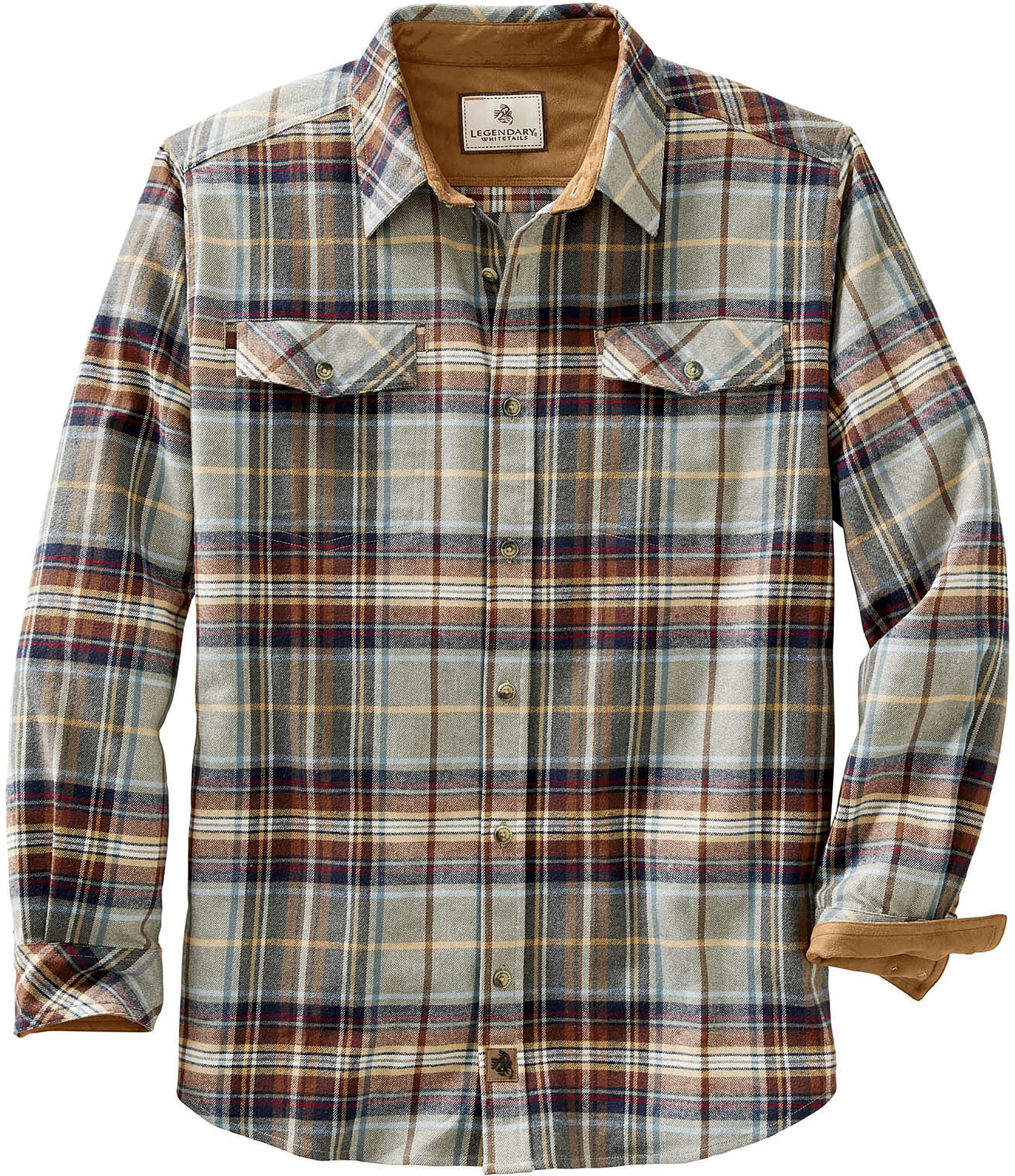 Legendary Whitetails Men's Big Flannel Shirt Long Sleeve Button Down ...