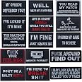 Amazon.com: 15 Pieces Patches Tactical Morale Embroidery Patches ...
