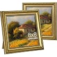 Amazon.com - upsimples 8x8 Picture Frame with Real Glass, Ornate ...