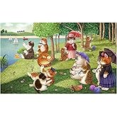 Amazon.com: Pintoo Jigsaw Puzzles 900 Piece for Adults - Nyangsongi - Cats Night Tour Beautiful ...