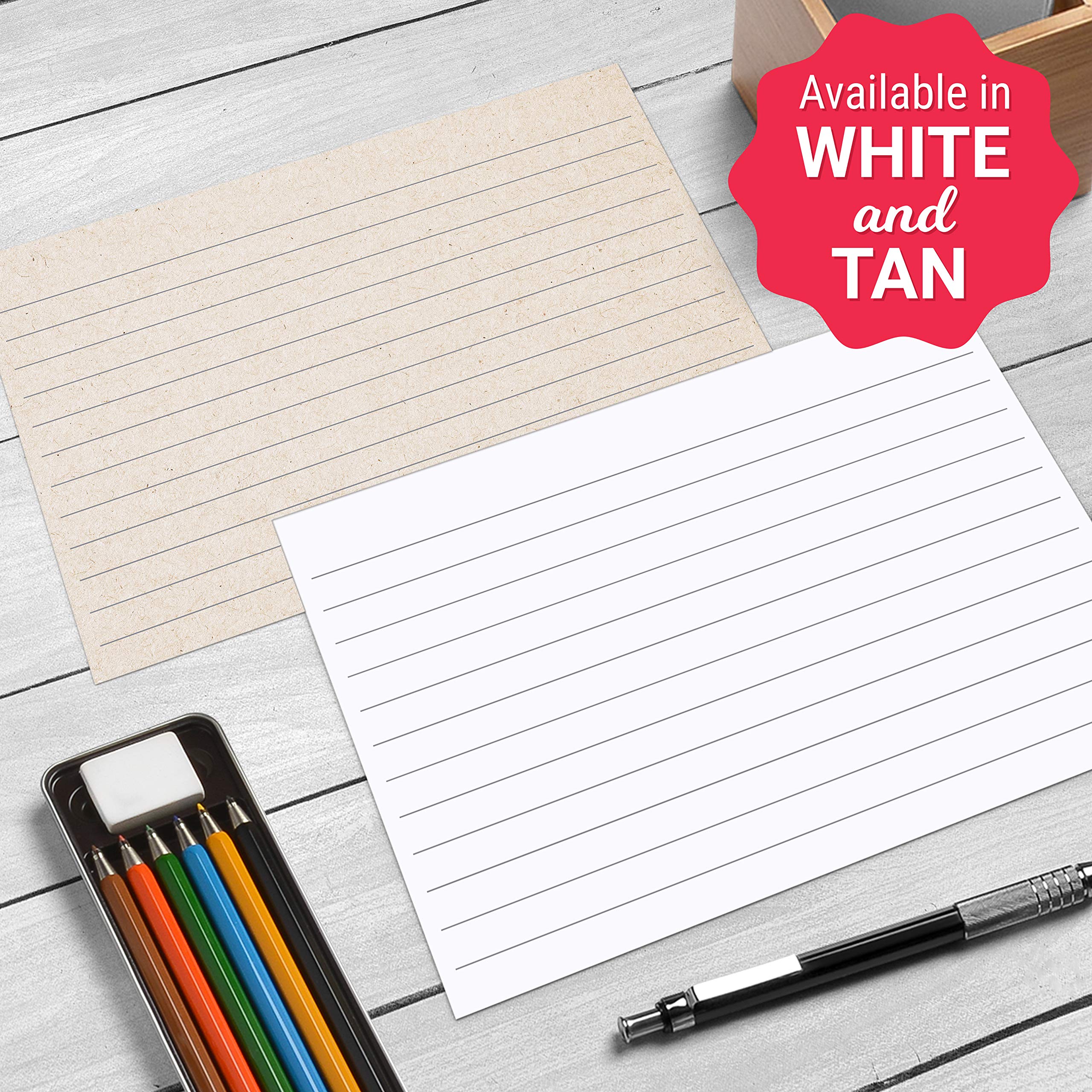 Mua 321Done Jumbo Rustic Index Cards - Made in USA - Large Size 5x7 ...