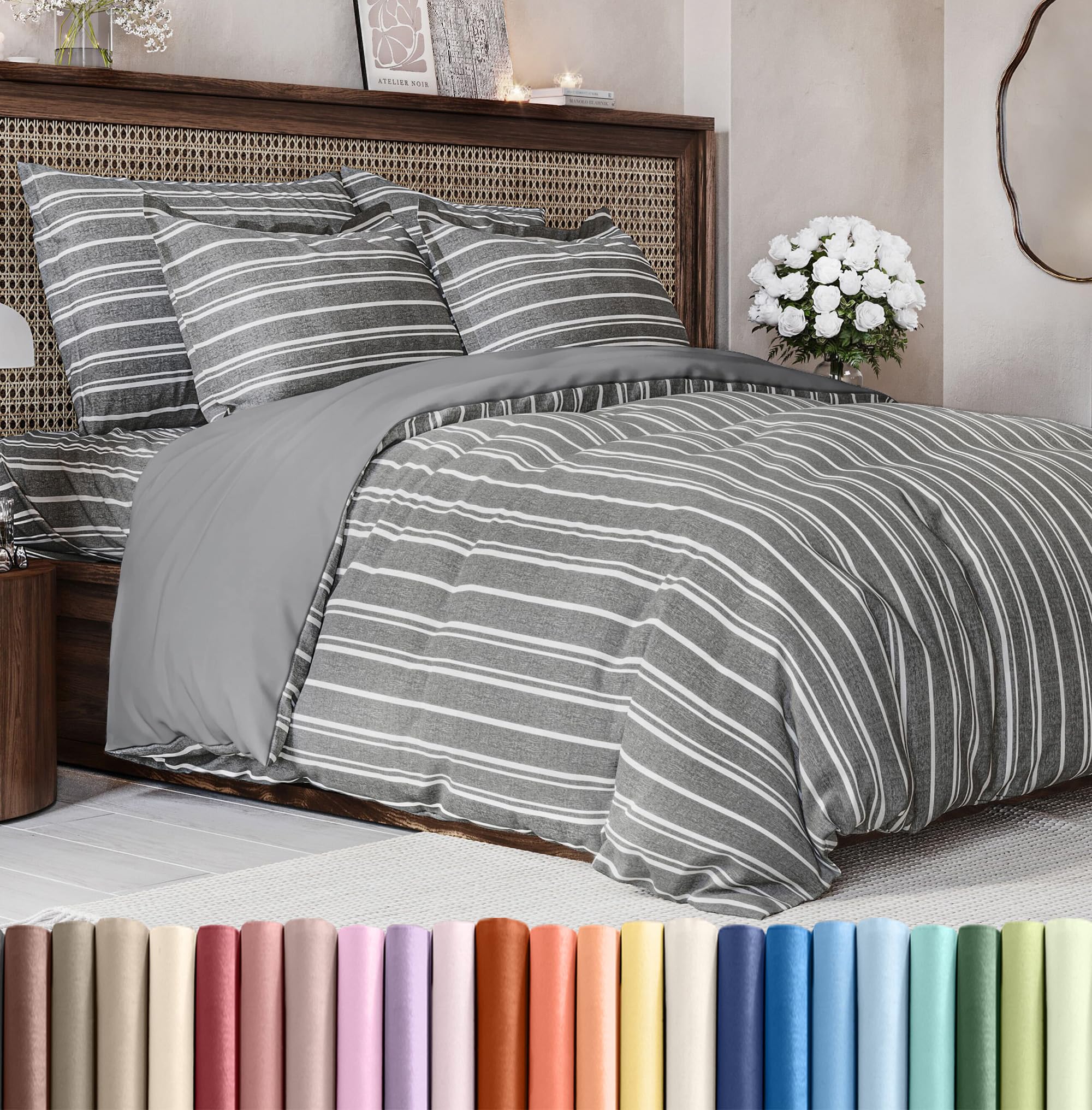 Duvet Cover Full Size Set - Extra Soft Full Size Duvet Cover 80 x 90 ...
