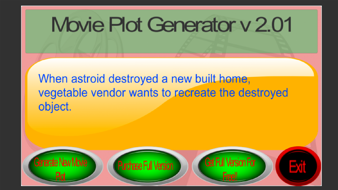 Movie Plot Generator:Amazon.com:Appstore for Android