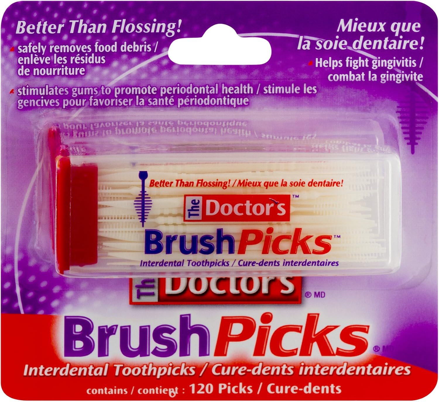 Amazon.com: The Doctor's BrushPicks 120 Each (Pack of 5): Health ...