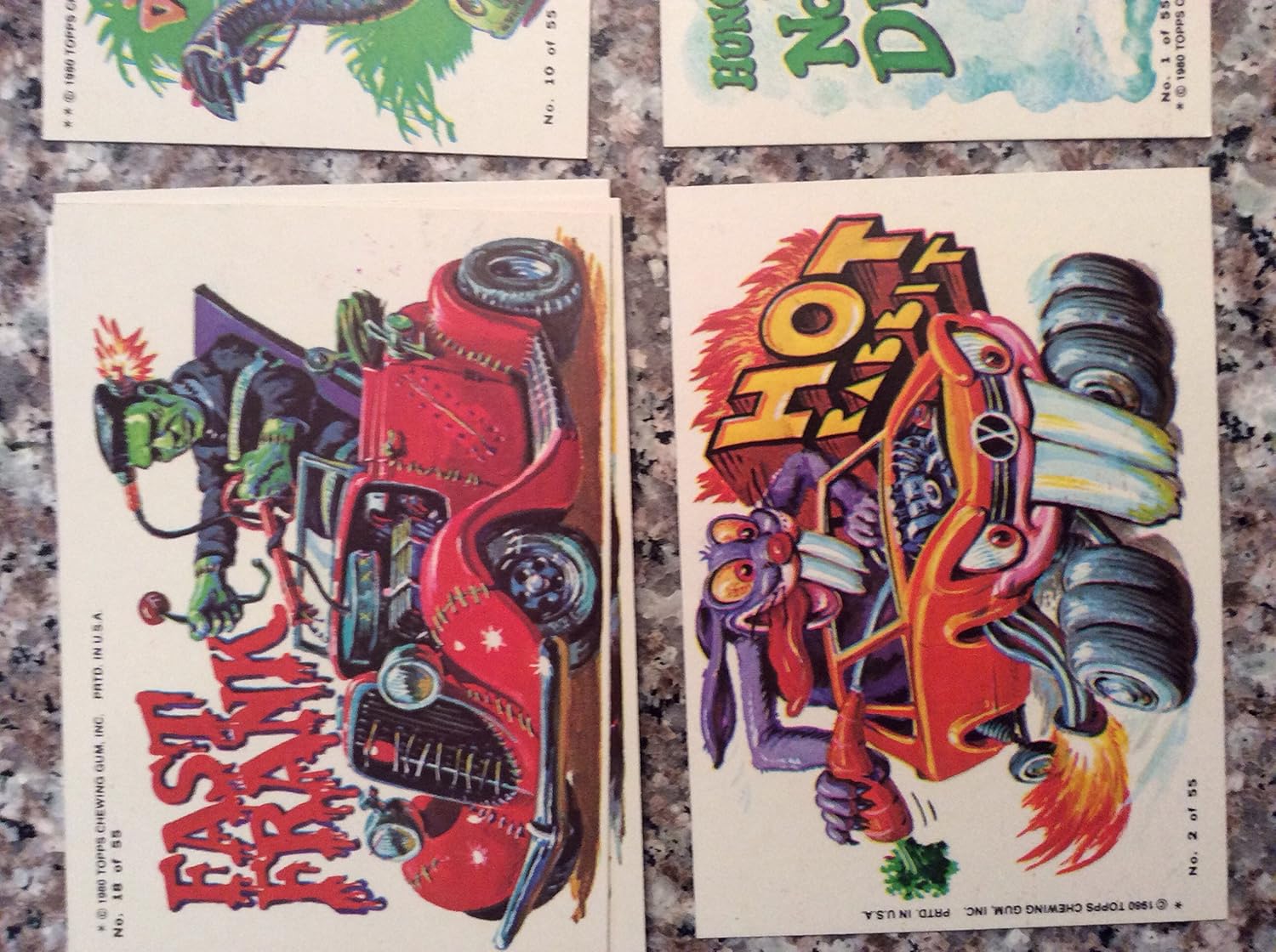 1980 Topps Weird Wheels Set (55) Sticker Cards non-sport vw Camaro ...