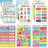 Amazon.com: 12 Boho Spanish Posters For Classroom Decorations - Spanish ...