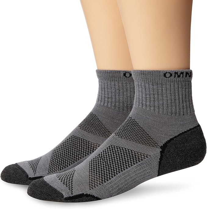 Amazon.com : Omni-Wool OMNIWOOL Endurance Quarter Socks (2-Pair ...