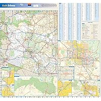 Amazon.com : Arizona State Wall Map - 23.75" x 22.5" Laminated : Office ...