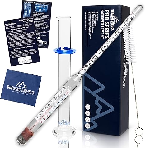 Thermo Hydrometer ABV Tester Kit: Pro Series Triple Scale Thermo ...