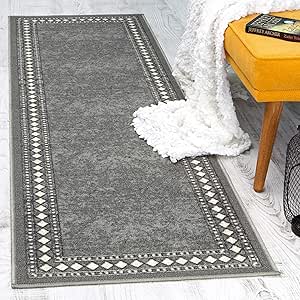 Amazon.com: Antep Rugs Alfombras Modern Bordered 2x7 Non-Skid (Non-Slip ...