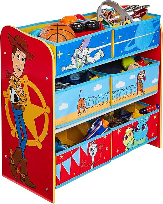 Disney Story 4 Kids Bedroom Toy Storage Unit with 6 Bins by HelloHome ...