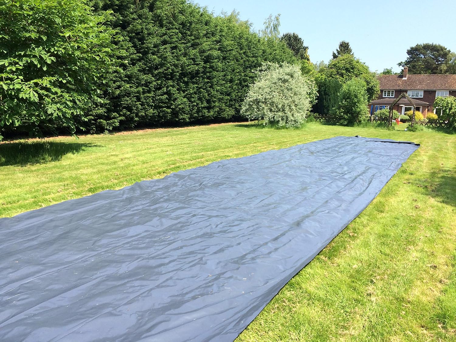 Lawn Water Slides 25m Extra Wide Giant Runway Garden Slide Pleasuredome ...