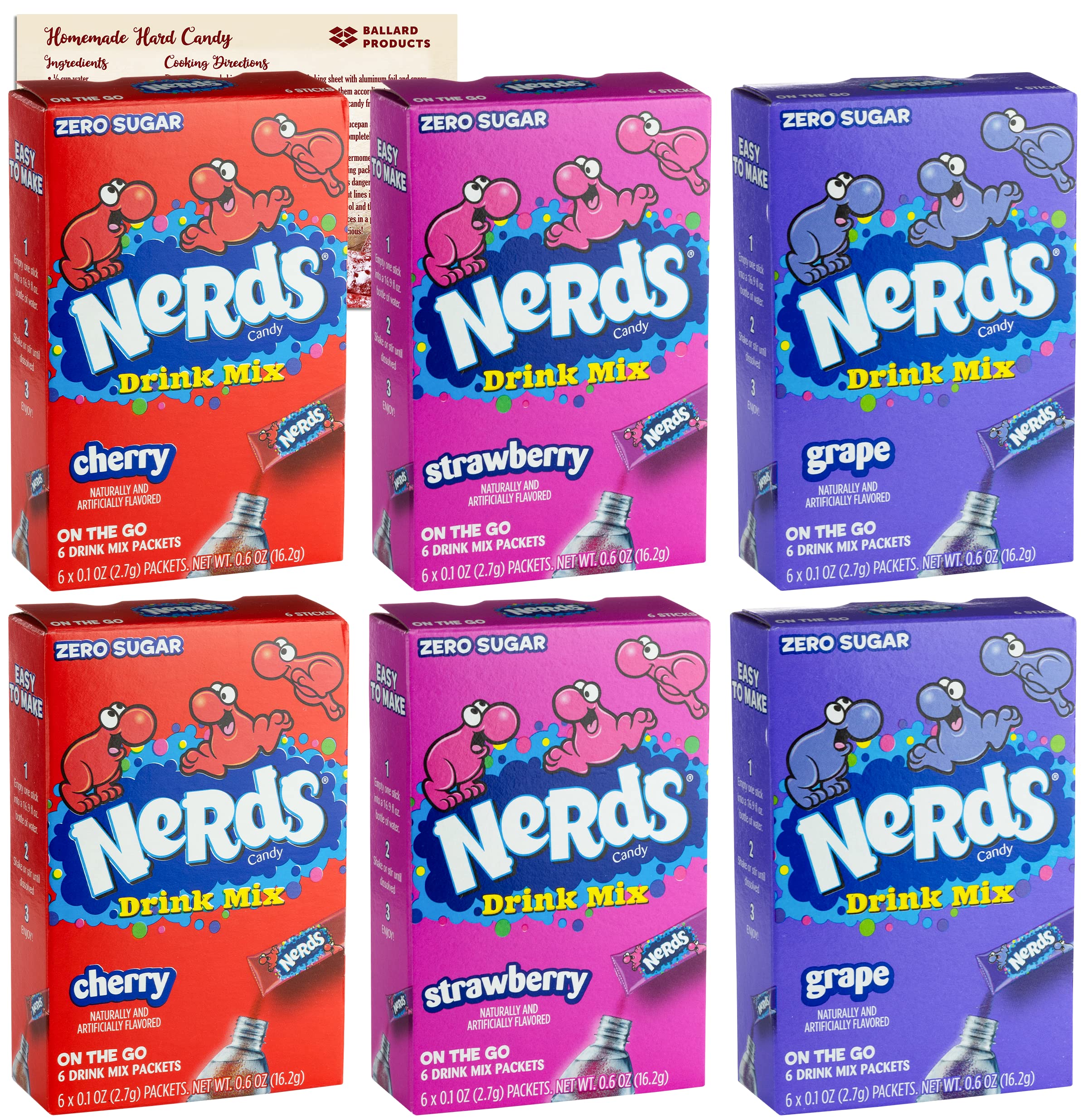 Mua Nerds Flavored Drink Mix Singles Pack of 6 Boxes - 6 Boxes of Sugar ...