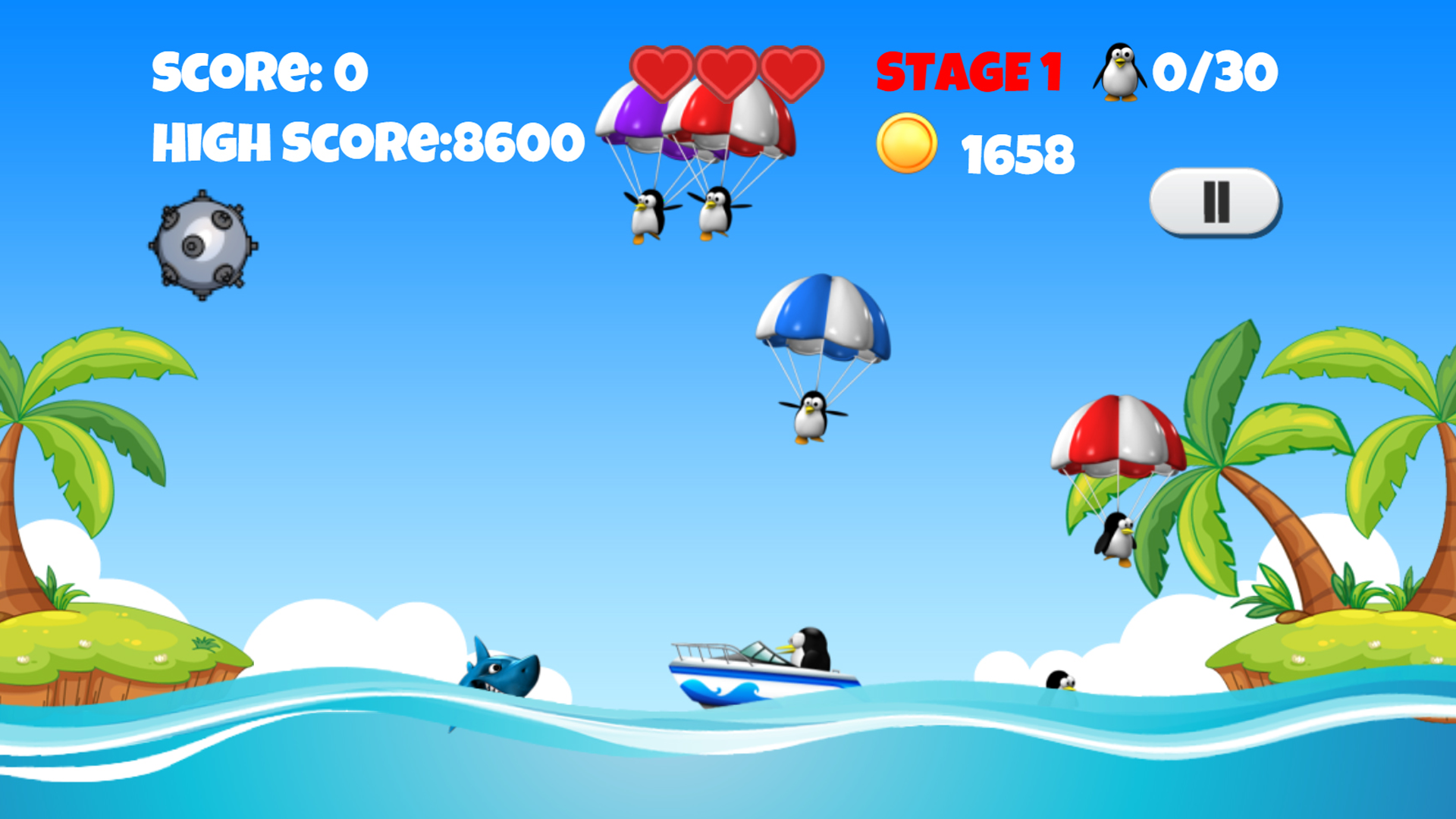 Super Penguin Rescue World Parachute Panic Tour:Amazon.co.uk:Appstore ...