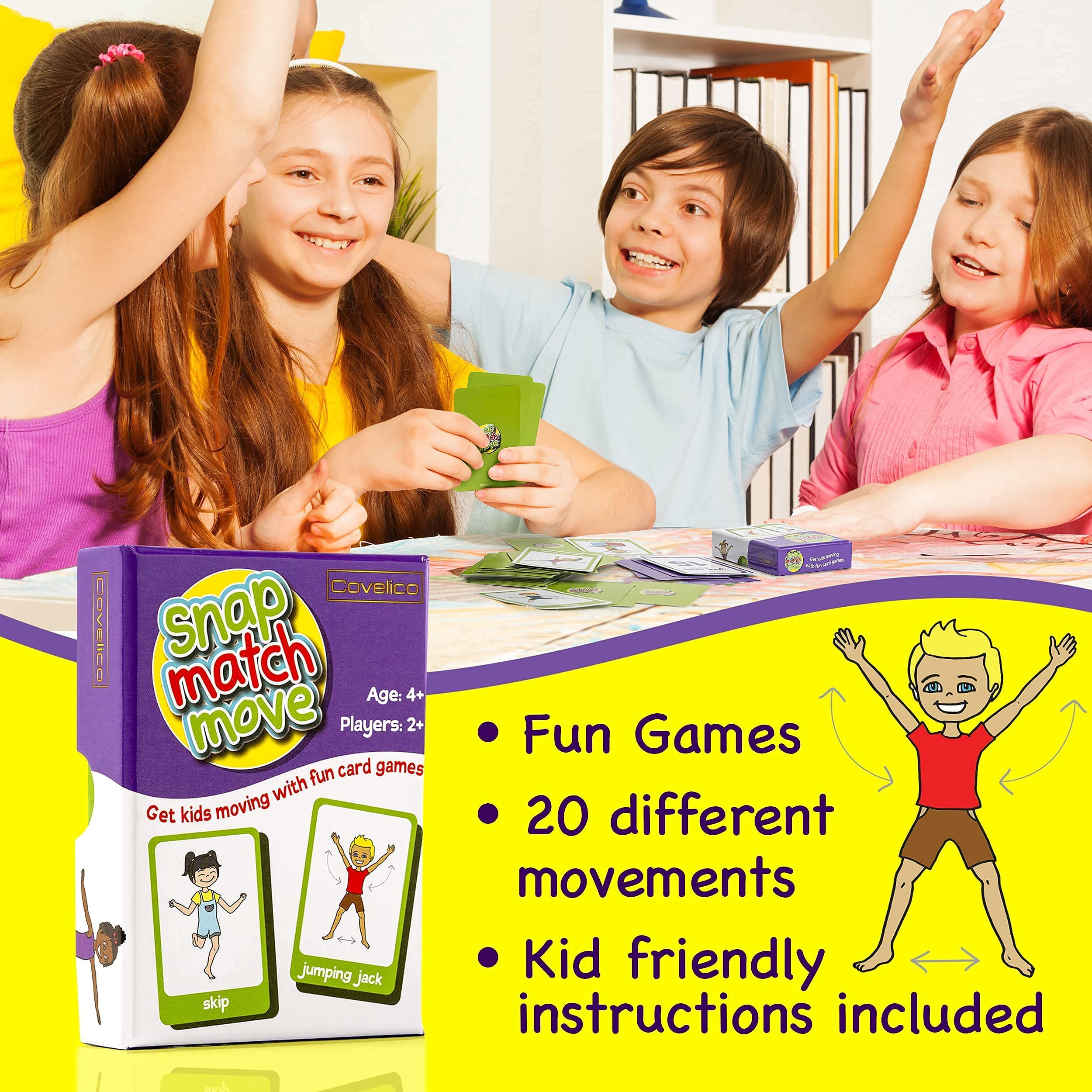 Mua Exercise Cards for Kids - PE Equipment for Elementary School, Kids ...