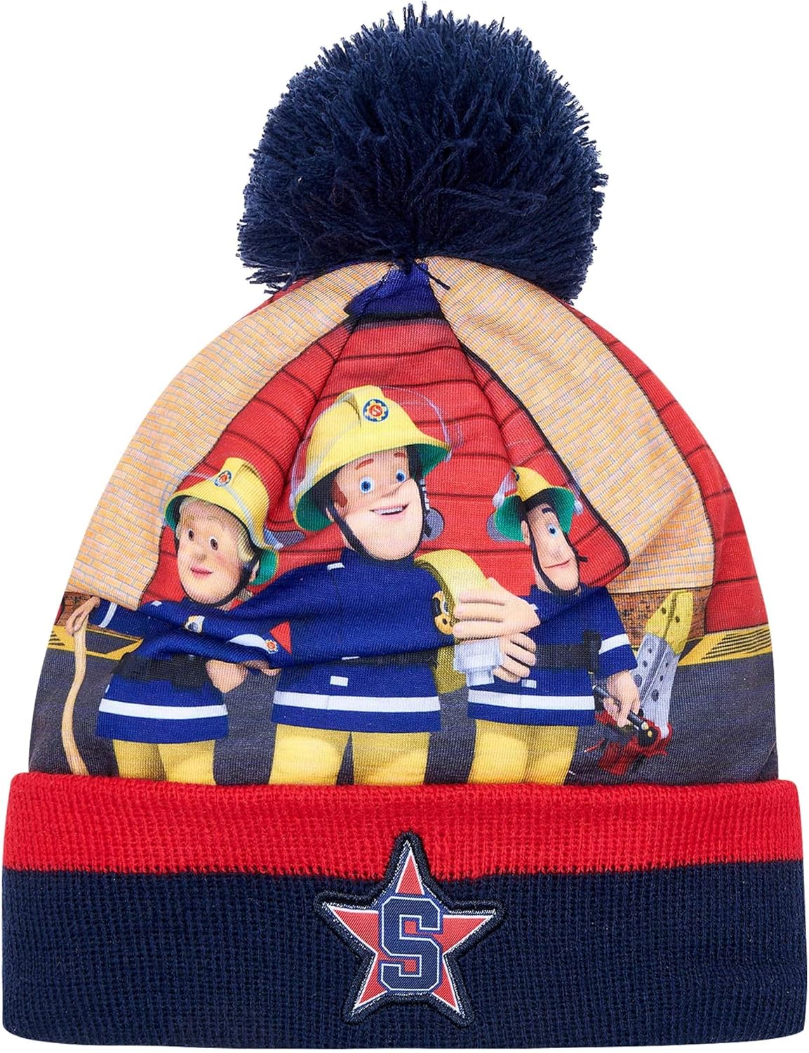 Fireman Sam Knit hat navy blue (54 cm): Amazon.co.uk: Clothing