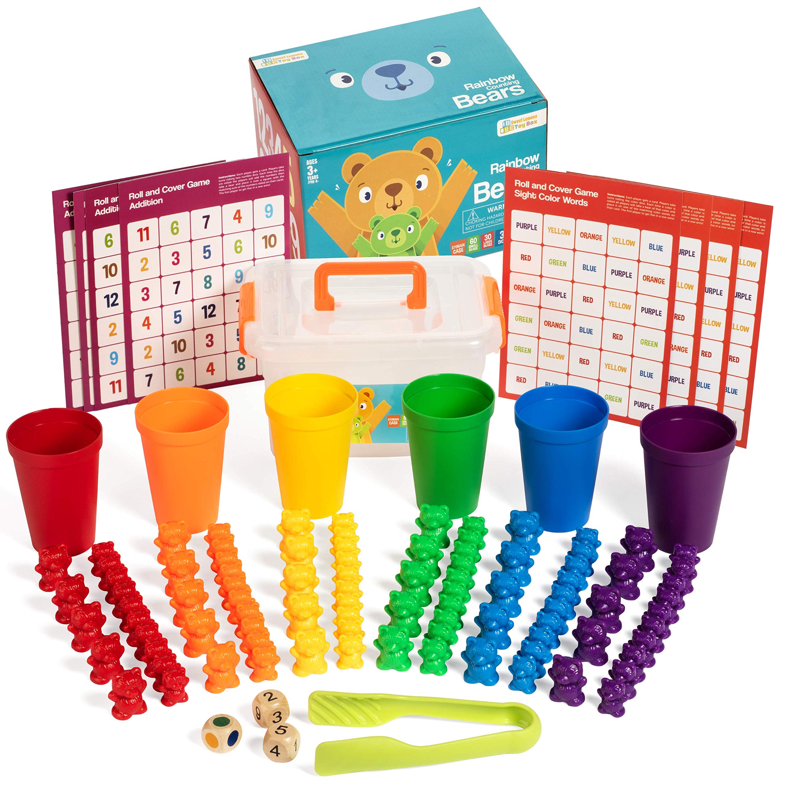 Mua SWEET LEMONS Rainbow Counting Bears Math Manipulatives- 90 Teddy ...