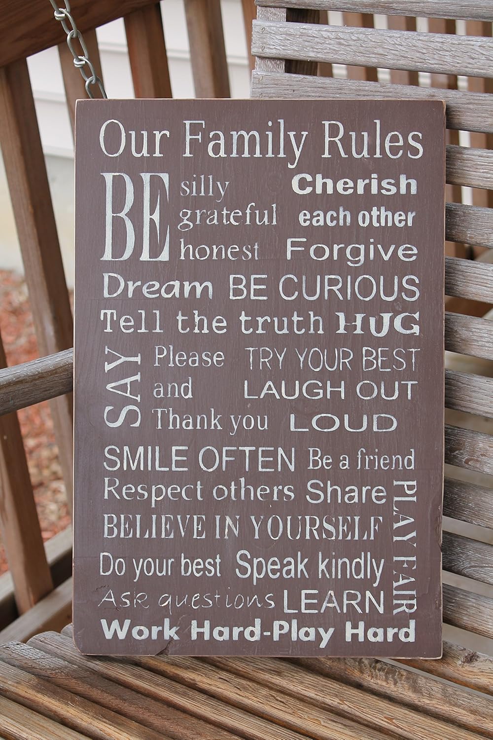 Amazon.com: Family Rules Sign: Handmade