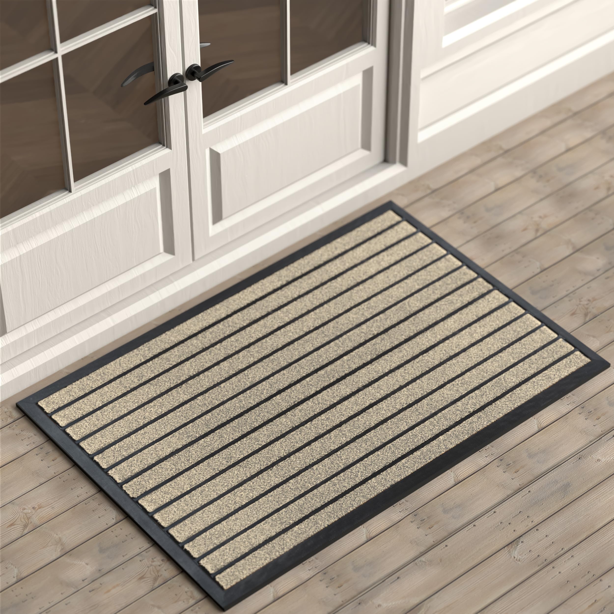 ubdyo Extra Durable Door Mat - Dirt Trapping Outdoor Welcome Mats - Non ...