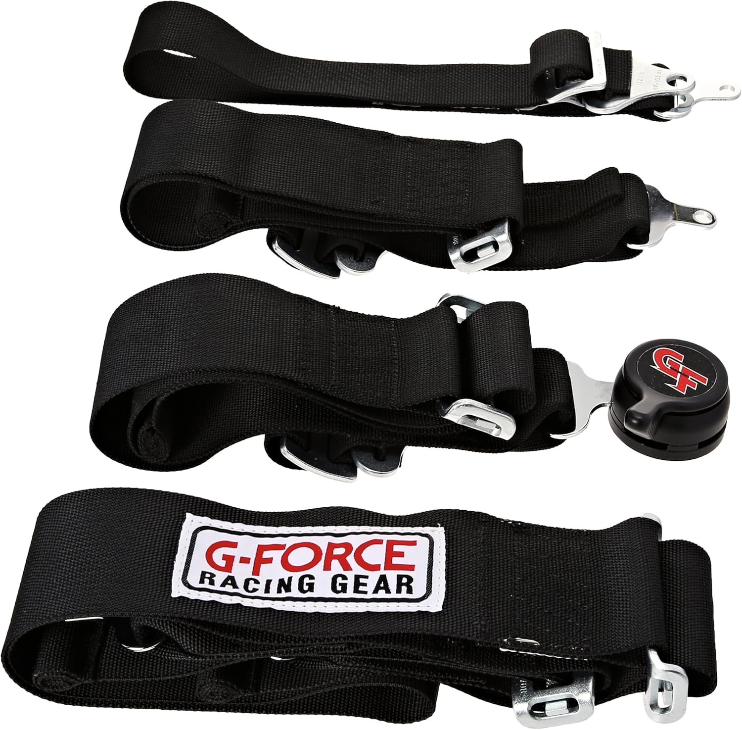 Gforce Racing Gear 7140BK Black 5-Point Pull Down U-Type Shoulder ...
