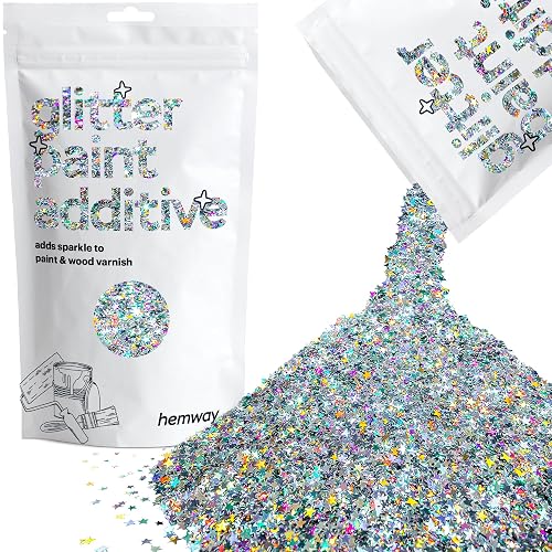 Hemway Glitter Paint Additive Glitter Crystals for Acrylic Paint ...