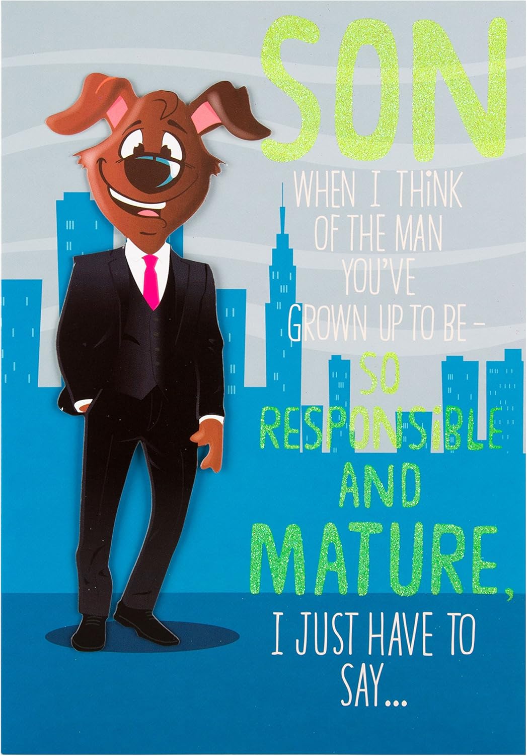 Hallmark Son Funny Birthday Card Responsible And Mature Medium Hallmark Son Funny Birthday Card Responsible And Mature Medium