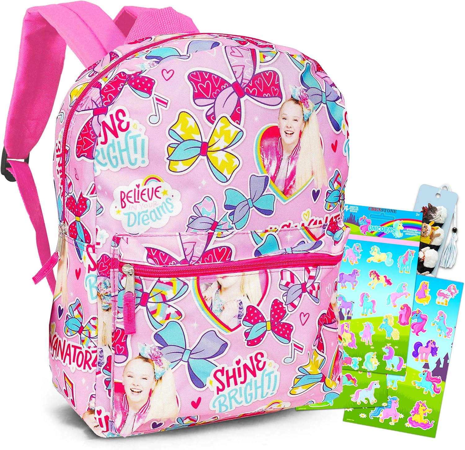 Jojo Siwa Backpack Set for Girls - 4 Pc 16" Jojo Siwa School Backpack ...