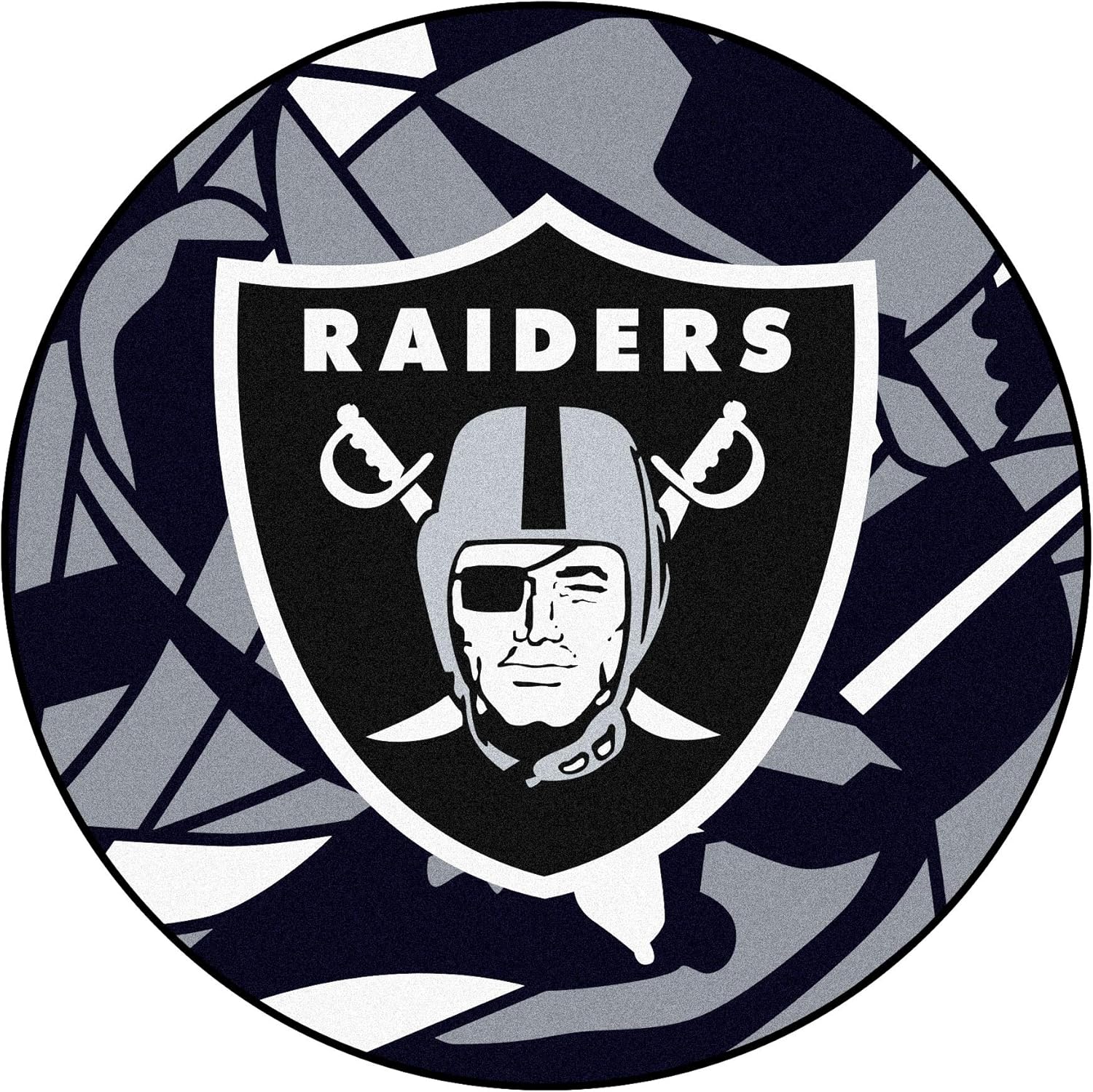 NFL Oakland Raiders NFL-Oakland Raidersroundel Mat, Team Color, One ...